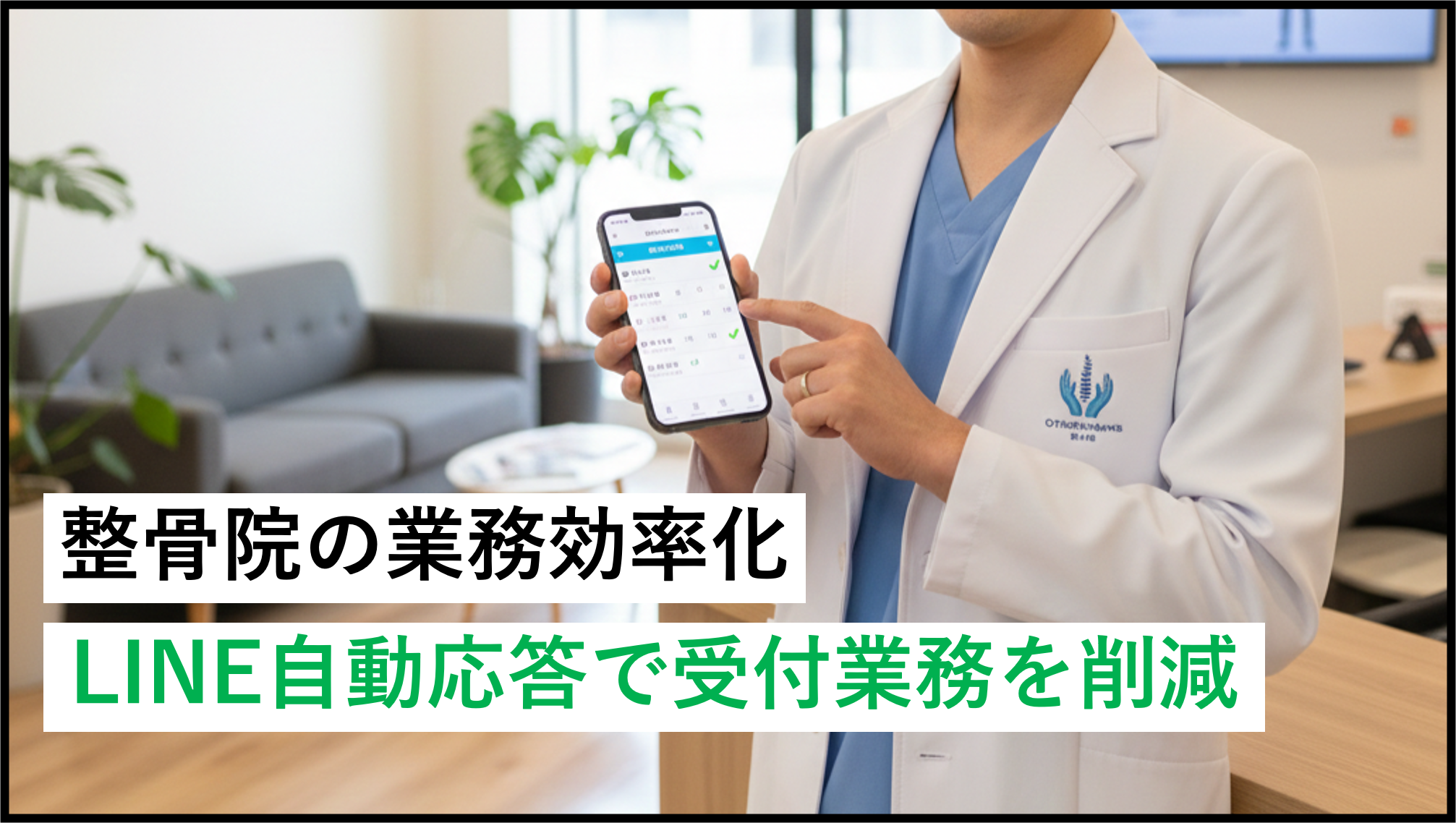 整骨院の業務効率化｜LINE自動応答で受付業務を削減 - LUCRIS
