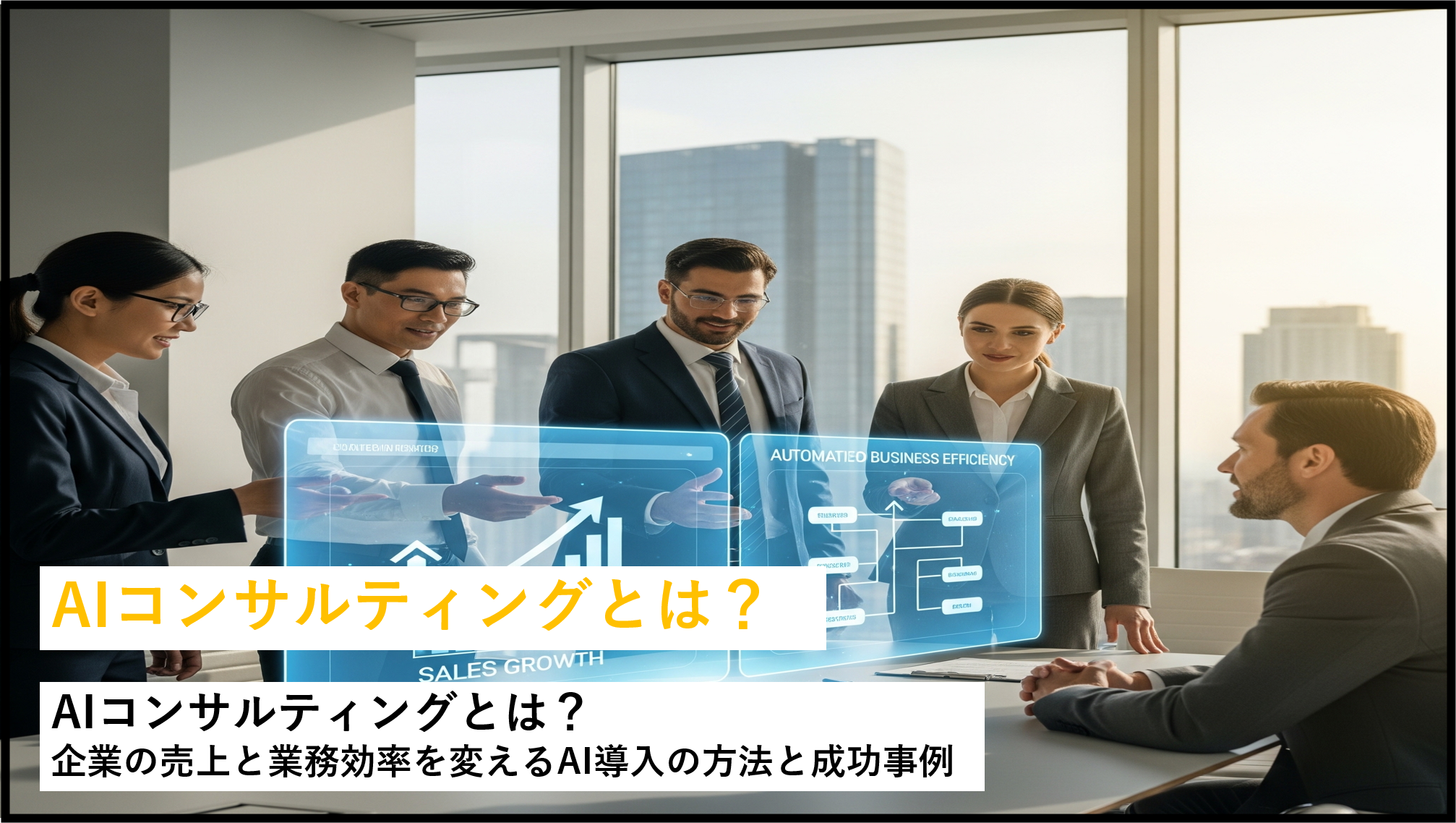 AIコンサルティングとは？企業の売上と業務効率を変えるAI導入の方法と成功事例 - LUCRIS